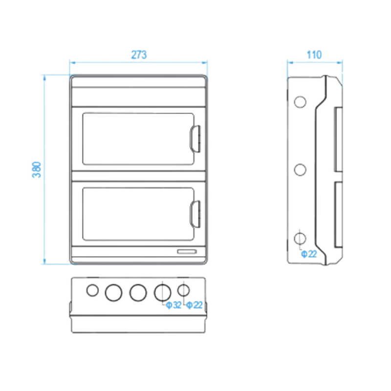 DB 24 Way Box / IP 65 / Wall Mount / ( A Grade) — Solartastic
